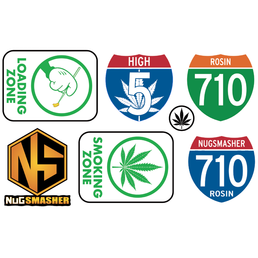 Sticker Pack Signs Rosin Press NugSmasher® – Rosin Science